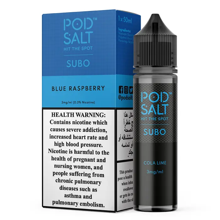 POD SALT - BLUE RASPBERRY – Pod Salt Subo Blue Raspberry – Ras Al ...